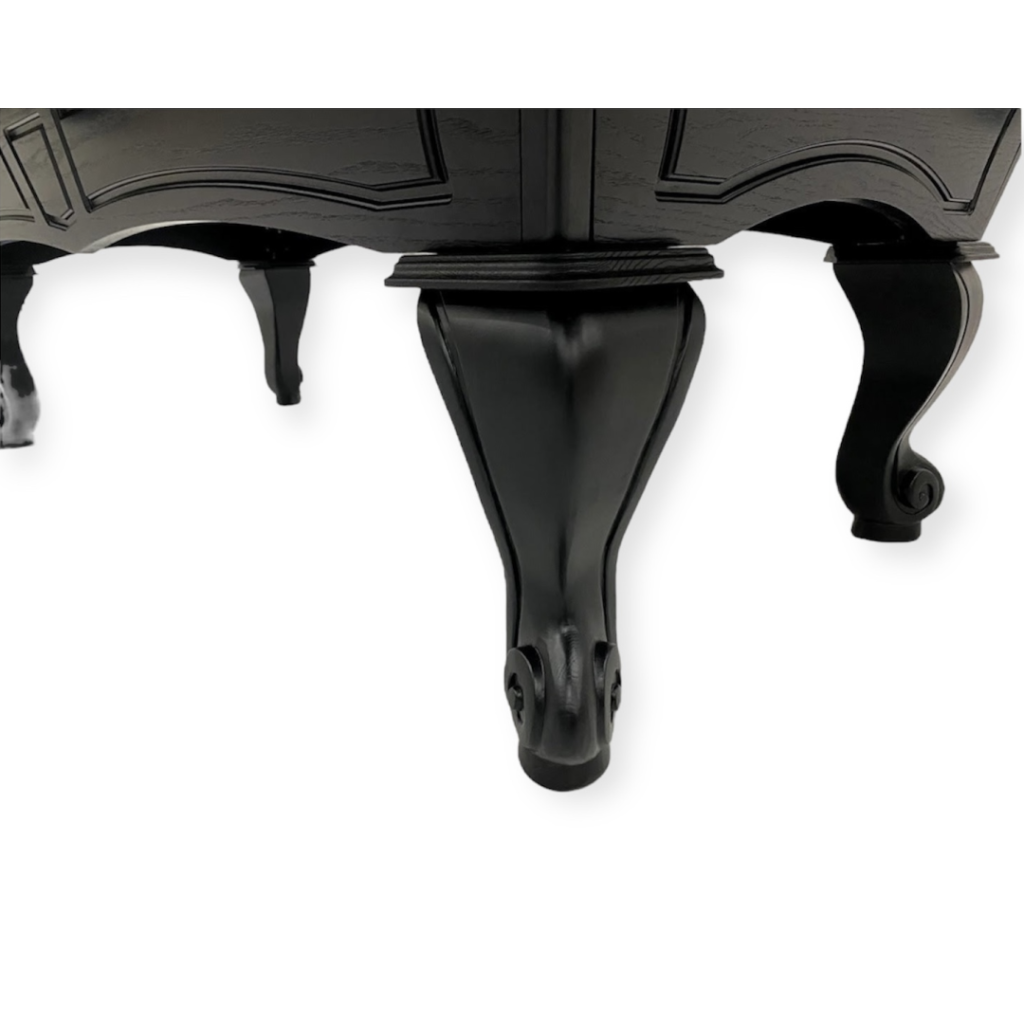 8’ Majestic Amboise Black Pool Table | North Player