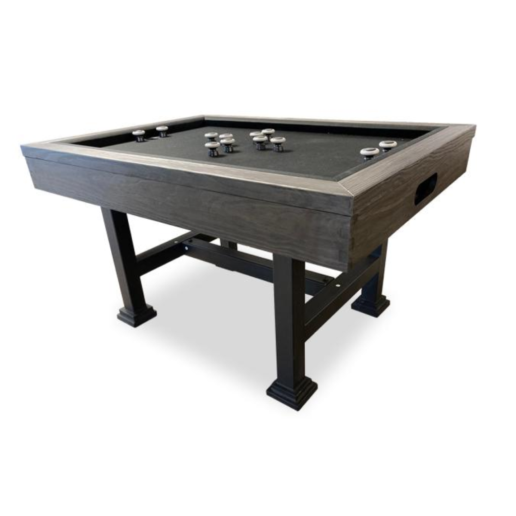 Majestic Bumper Pool Table with Black Base and Grey Rails | North Player