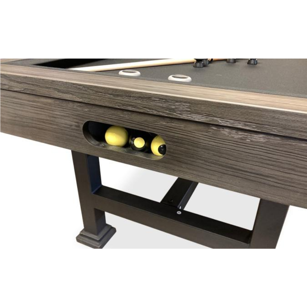 Majestic Bumper Pool Table with Black Base and Grey Rails | North Player