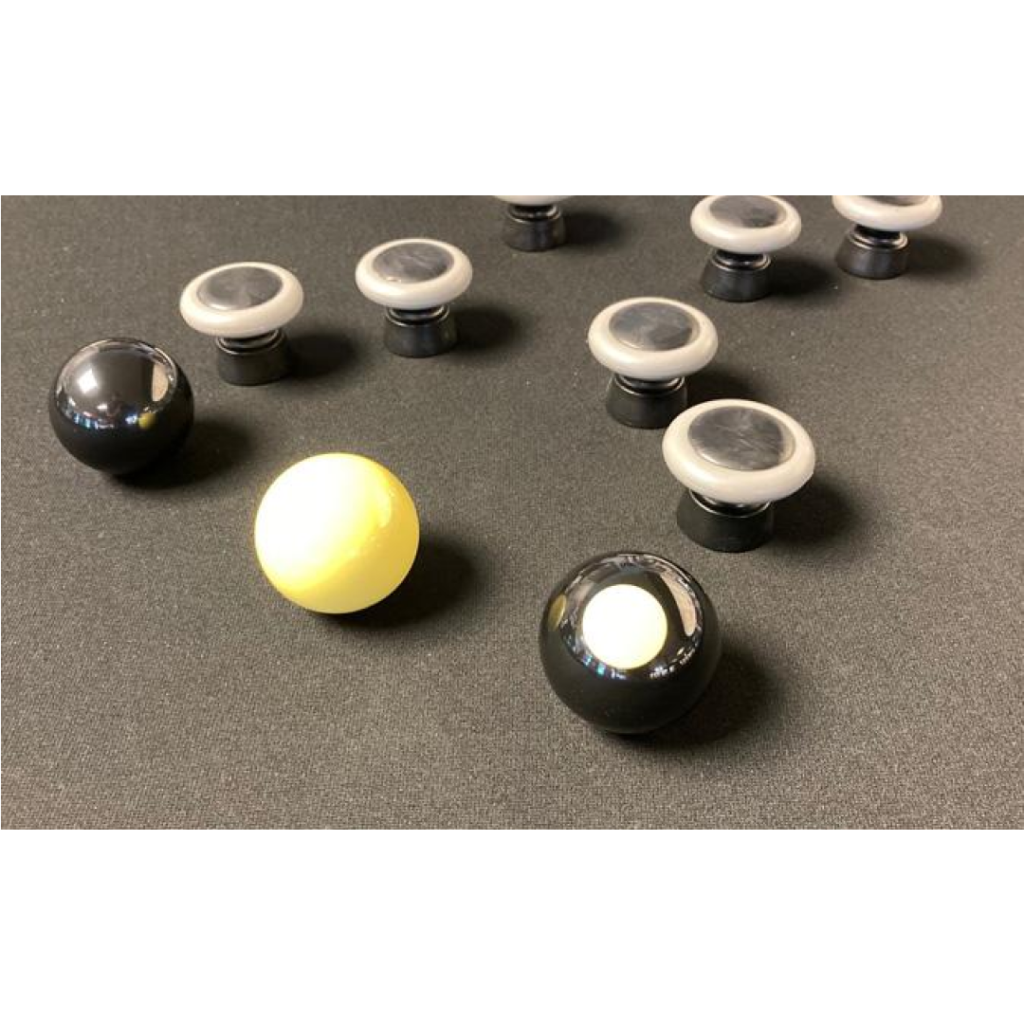 Majestic Bumper Pool Table with Black Base and Grey Rails | North Player