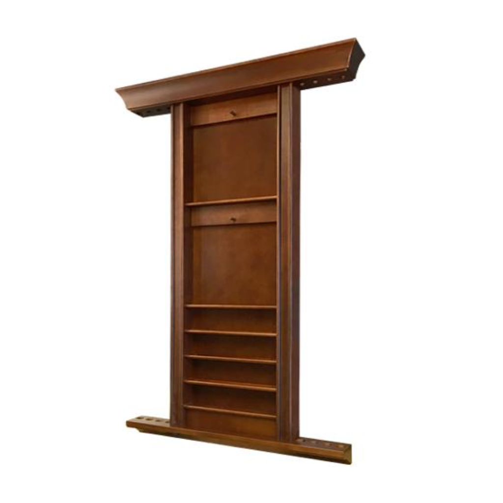 Combo Walnut Finish 8 Pool Cue Billiard Wall Rack | North Player